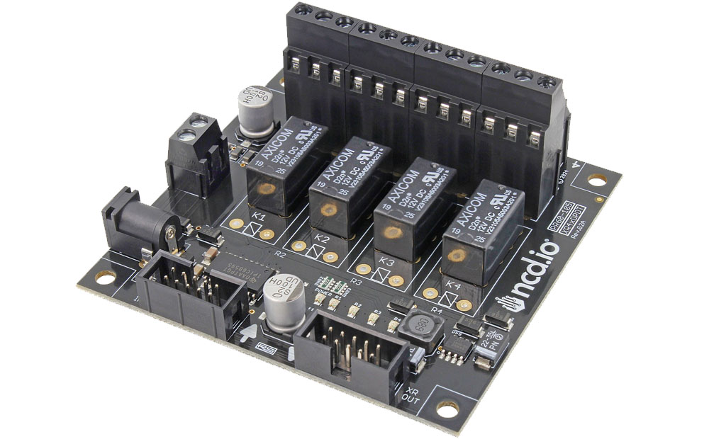 Expansion Board 4-Channel 3-Amp DPDT: Relay Pros