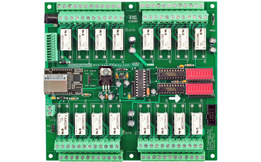 Ethernet Relay 16-Channel 1-Amp DPDT ProXR: Relay Pros