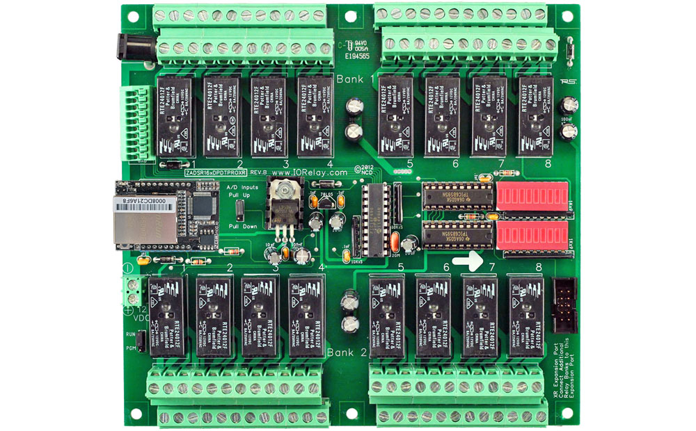 Ethernet Relay 16-Channel 5-Amp DPDT ProXR: Relay Pros