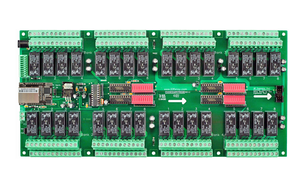 Ethernet Relay 32-Channel 5-Amp DPDT ProXR: Relay Pros